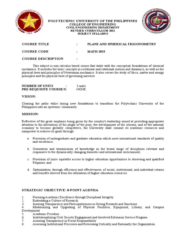 2 Math 2033 Plane and Spherical Trigonometry | PDF | Trigonometric ...