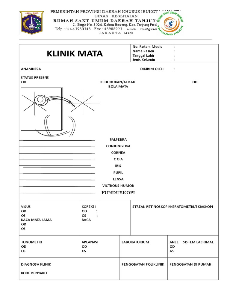 Form Klinik Mata | PDF