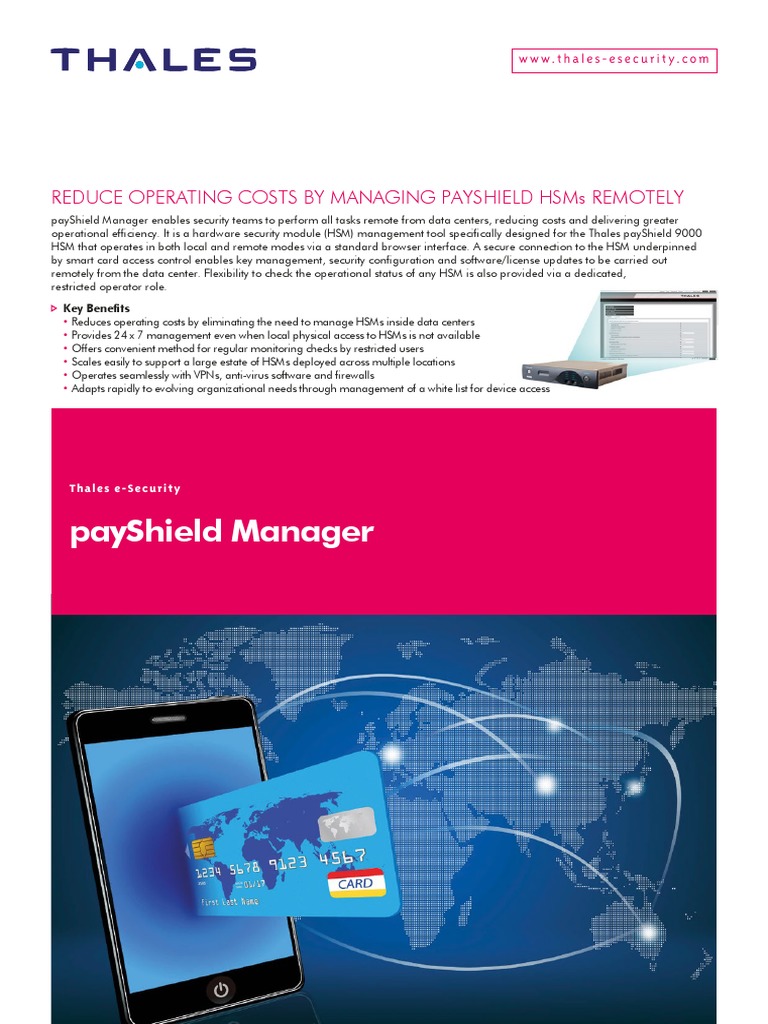 Thales PayShield 9000 | Smart Card | Command Line Interface
