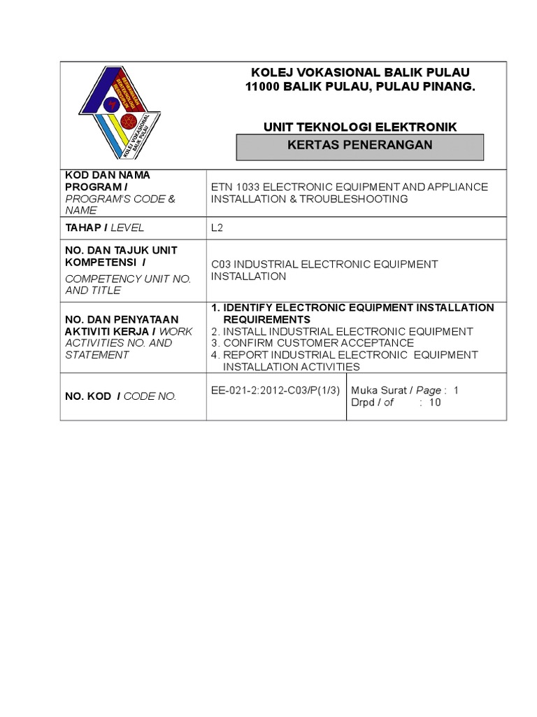 Kod Dan Nama Program | PDF | Business | Technology & Engineering