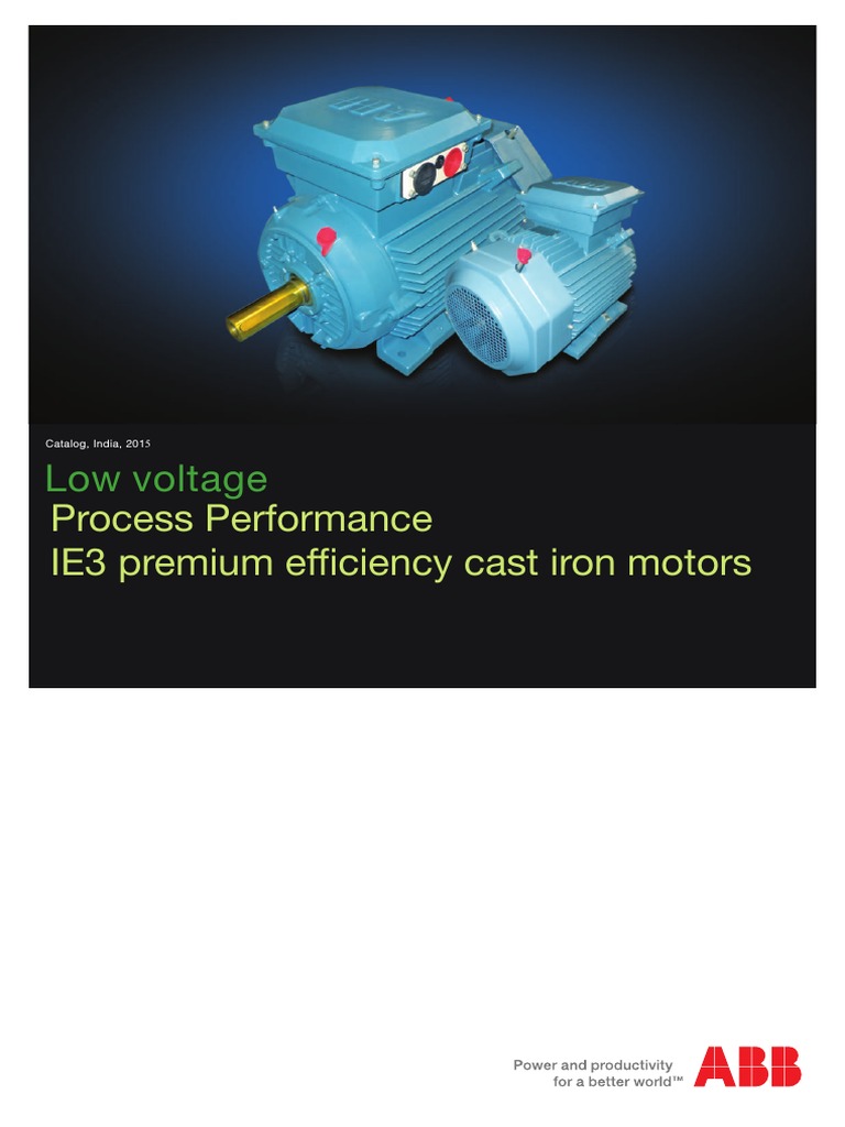ABB IE3 Premium Efficiency Motors Catalog | PDF | Bearing (Mechanical ...