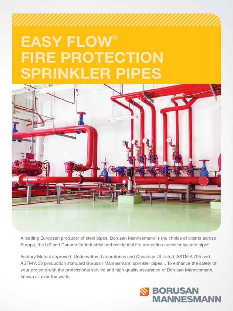 Easy Flow Fire Protection Sprinkler Pipes | Fire Sprinkler System ...