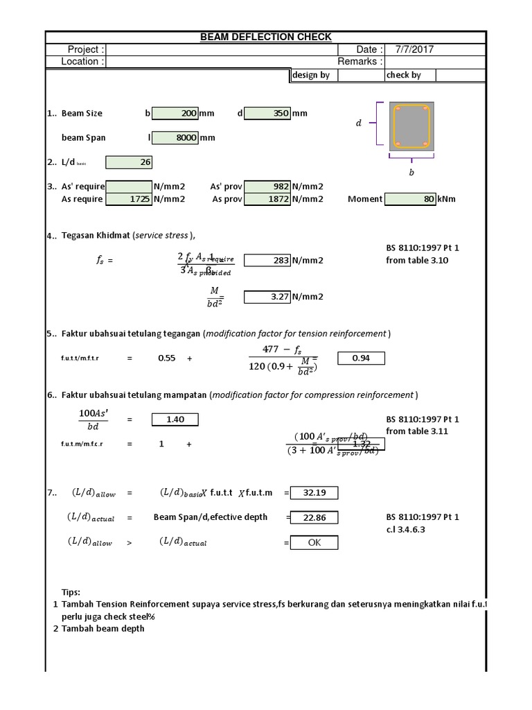Beam Deflection Analysis Report | PDF | Beam (Structure) | Classical ...