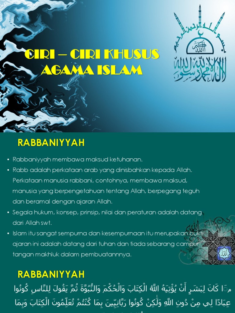 Ciri2 Khusus Agama Islam | PDF | Agama & Spiritualitas