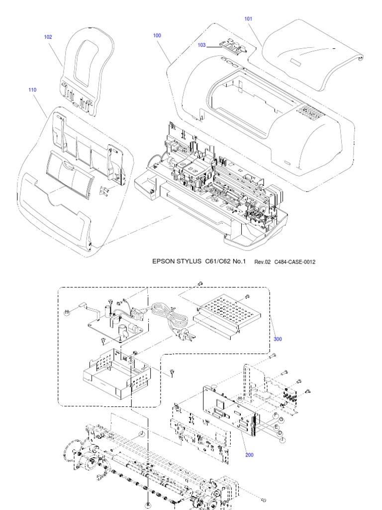 Stylus C61 C62 Parts List and Diagram PDF | PDF | Manufactured Goods ...