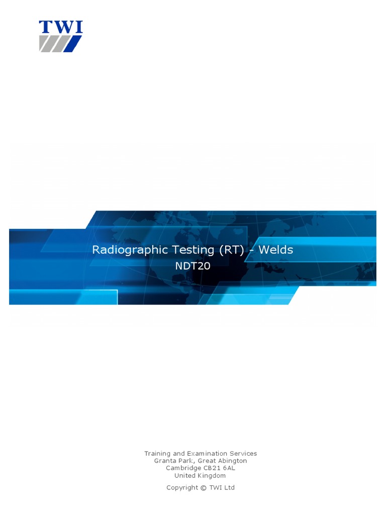 Ndt20 Course Notes Pdf Nondestructive Testing Radiography