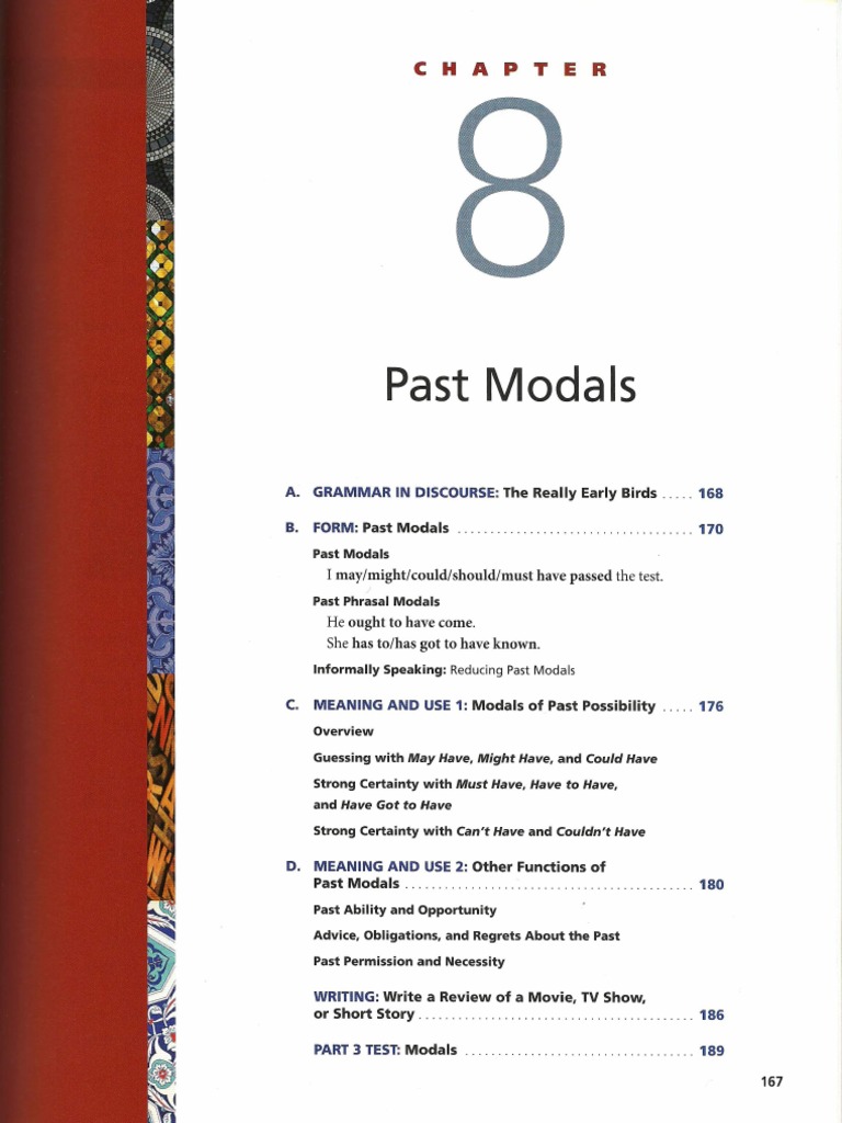 Chapter 8 Past Modals | PDF