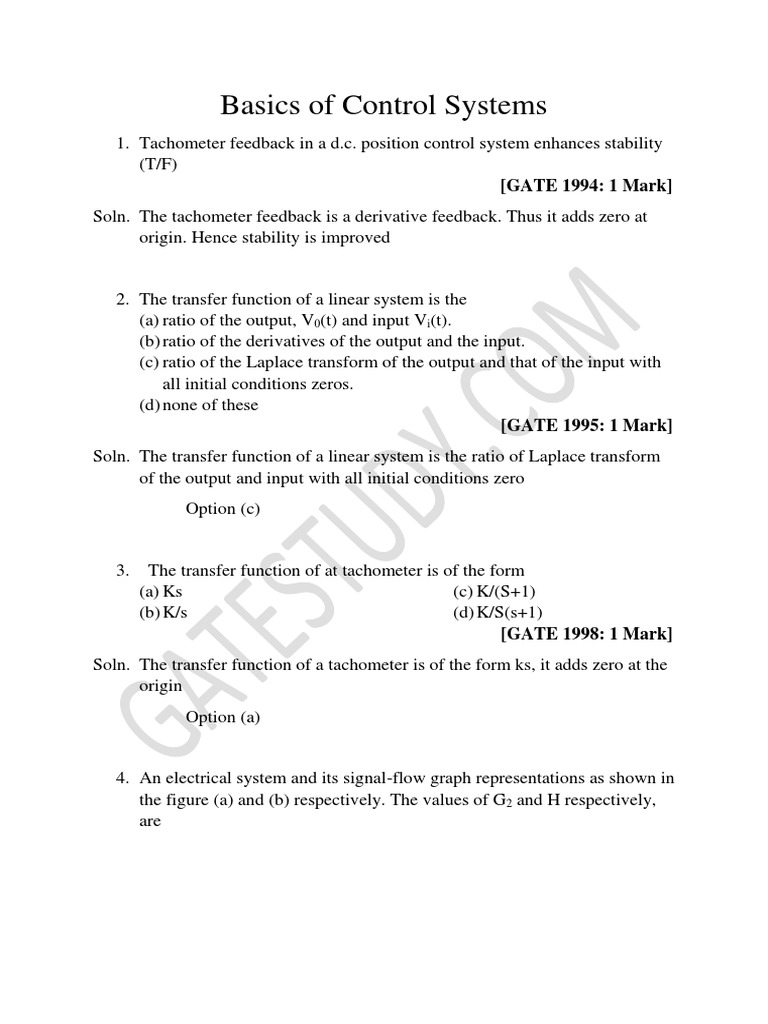 Basics of Control Systems | PDF | Electronic Engineering | Cybernetics