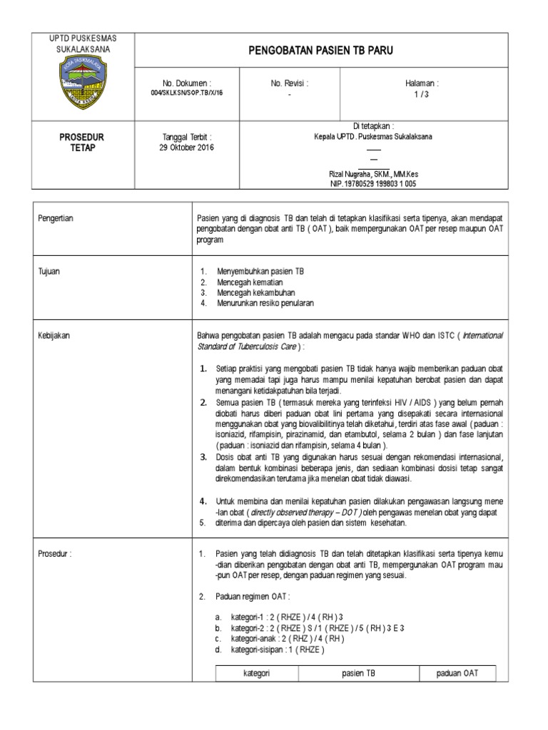 Sop Adm 04 Pengobatan Pasien | PDF | Pengembangan Diri