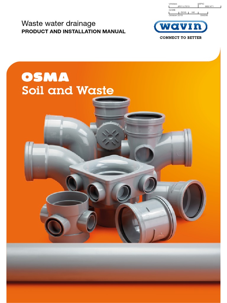 Osma Soil and Waste PIM | PDF | Pipe (Fluid Conveyance) | Plumbing