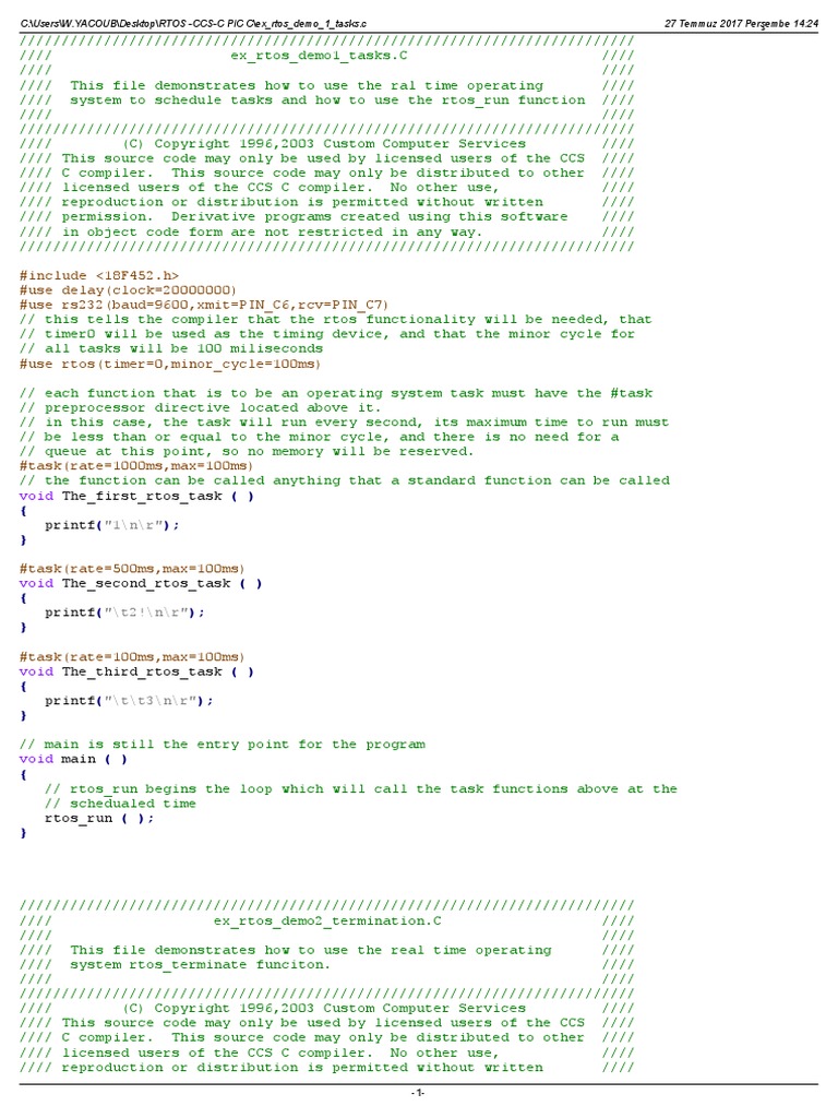 Ex Rtos CCSC | PDF | Source Code | Computer Science