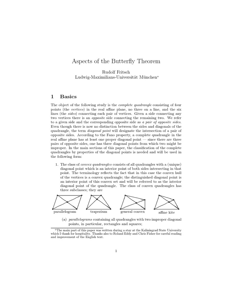 Butterfly | PDF | Mathematical Analysis | Geometry