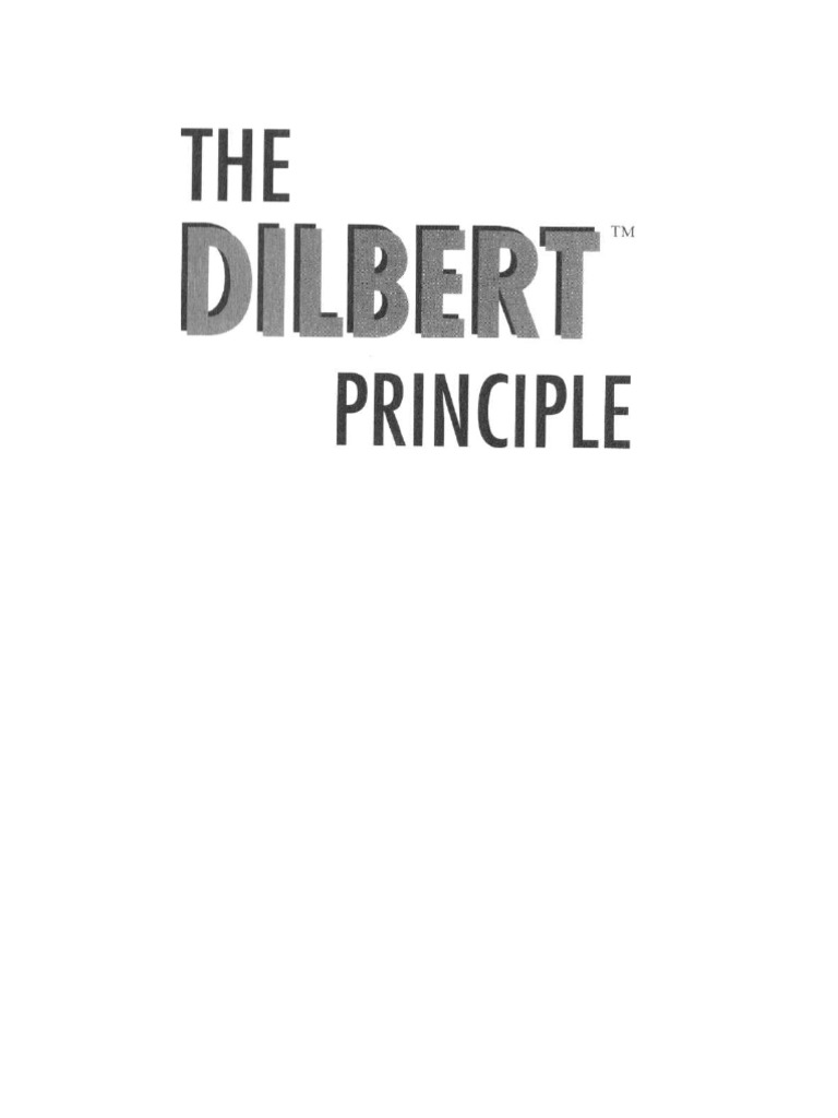 The Dilbert Principle - Scott Adams | PDF | Hypnosis | Telecommunication