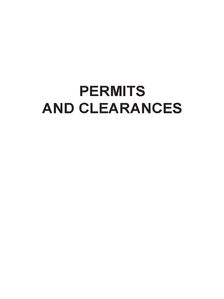 MAKATI LGU Permits and Clearances PDF | PDF