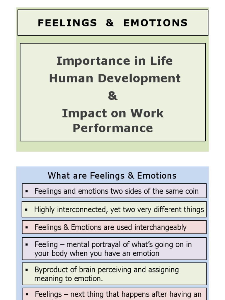 Feelings & Emotions Final Presentation | PDF | Attitude (Psychology ...