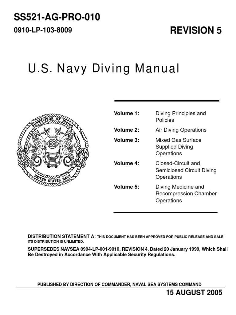 Us - Navy - Diving - Manual - Rev5 Part 1 PDF | PDF