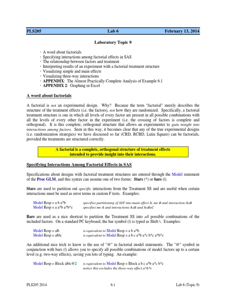 2014 Lab 9 B | PDF | Analysis Of Variance | Errors And Residuals