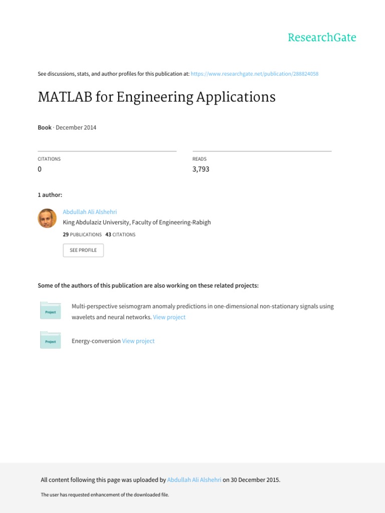 MATLAB BOOK First 97 Pages | PDF | Matlab | Matrix (Mathematics)