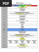 1st Grade Daily Schedule | PDF