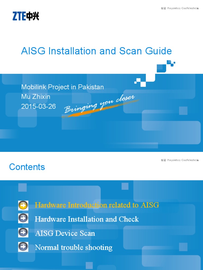 AISG Installation Guide for 3G Systems | PDF | Electronics | Computing