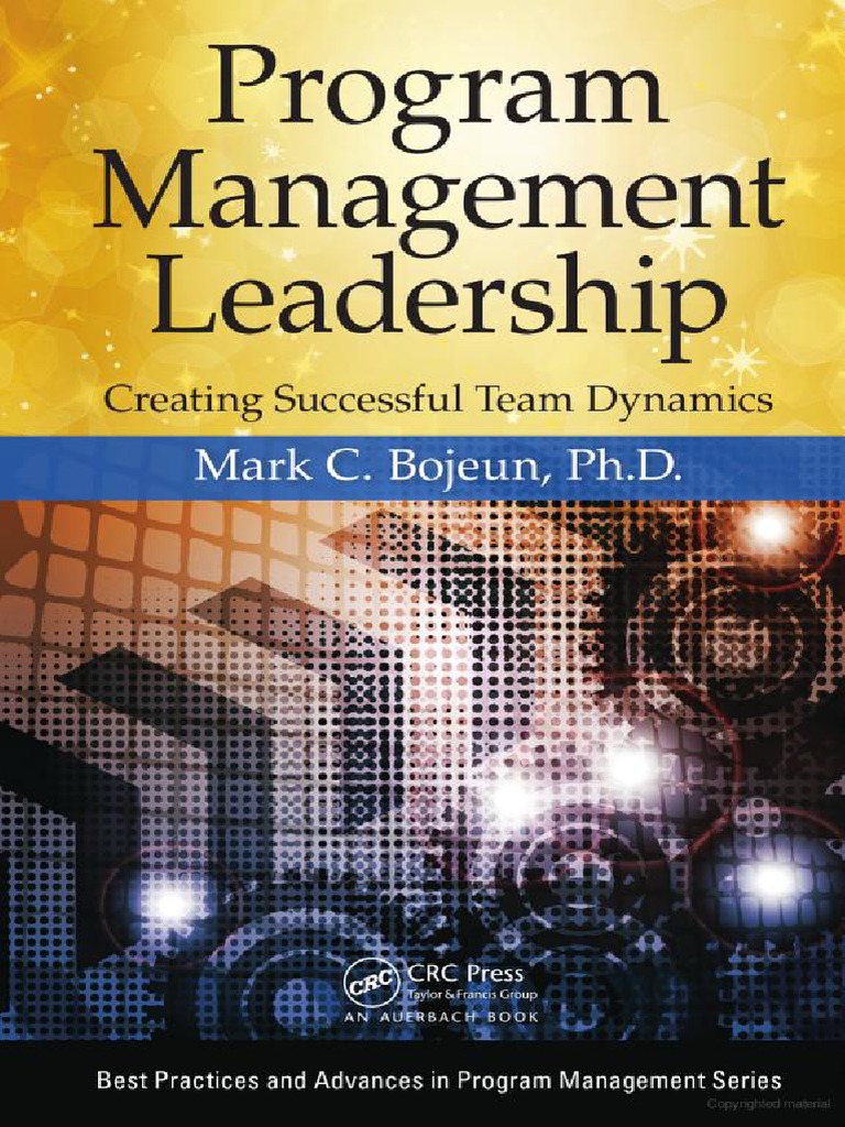 CRC Press - Program Management Leadership | PDF | Leadership | Goal