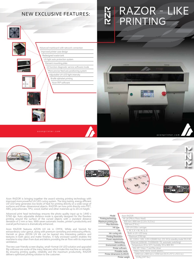 Razor Brochure v2 | PDF | Printer (Computing) | Light Emitting Diode