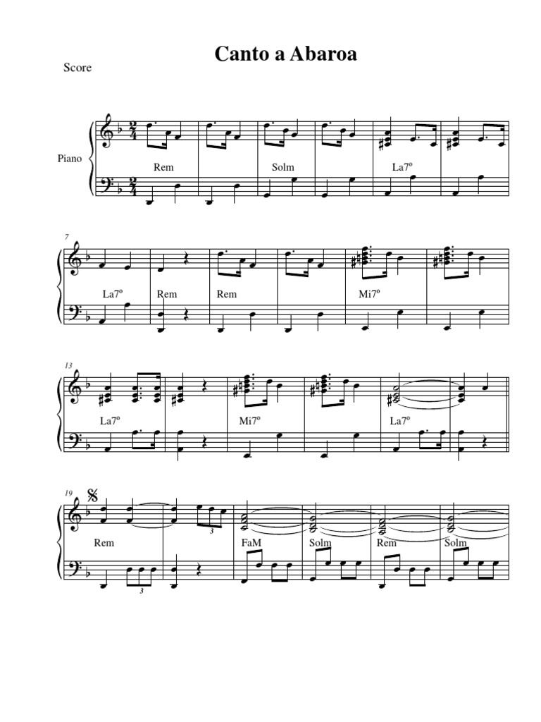 Canto A Abaroa - Mus | PDF