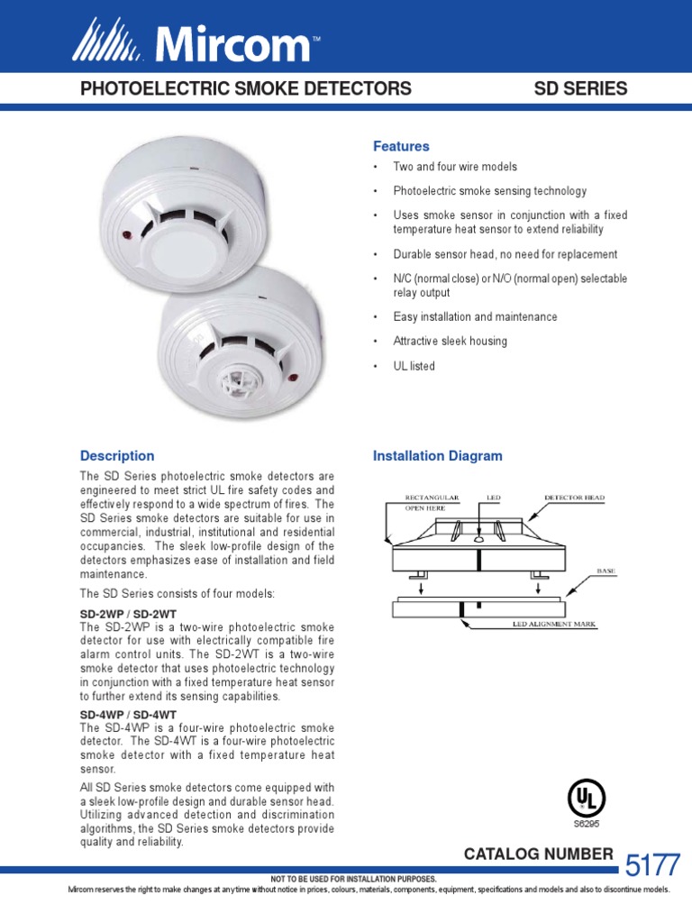 Detector de Humo Sd-4wp - DH | Sensor | Electrical Components