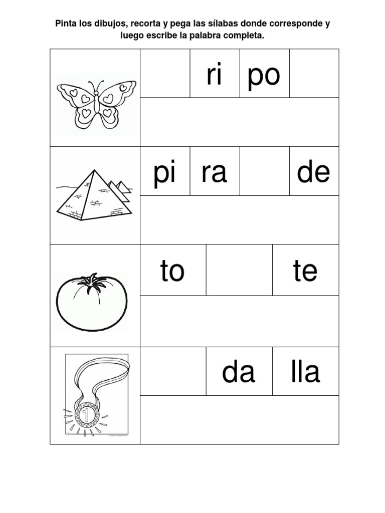Actividades de Sílabas Con M | PDF