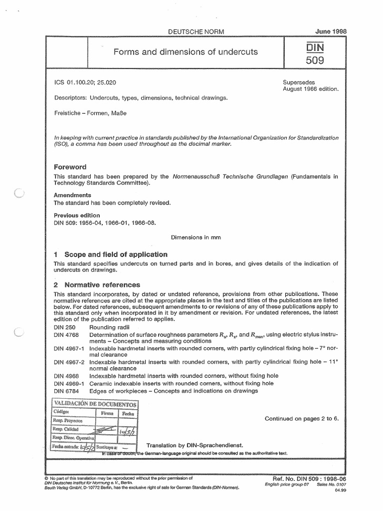 Din 509 | PDF