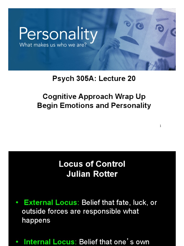 Locus of Control de Julian Rotter | PDF | Emotions | Happiness