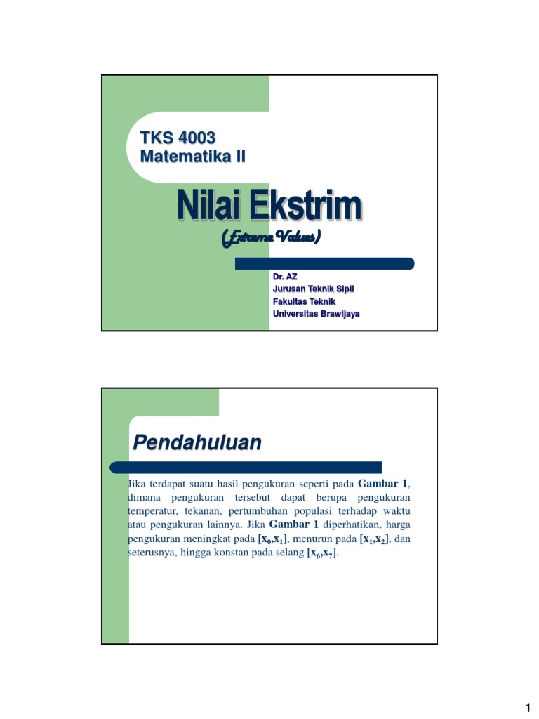 6 Nilai Ekstrim Rev.2 | PDF | Sains & Matematika