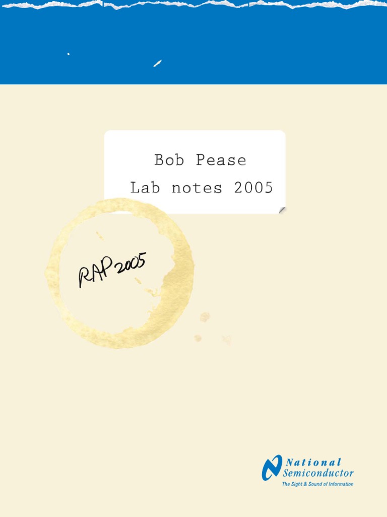 Bob Pease Lab Notes 2005 PDF | PDF | Business | Computers