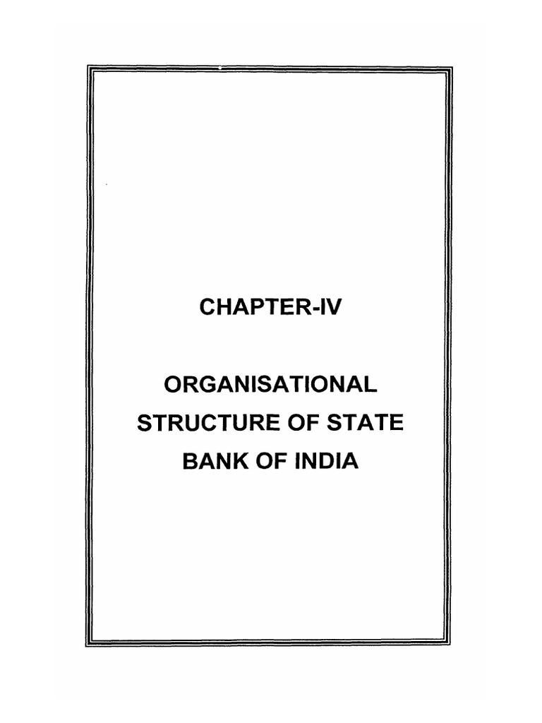 Organizational Structure of SBI | PDF | Goal | Employment