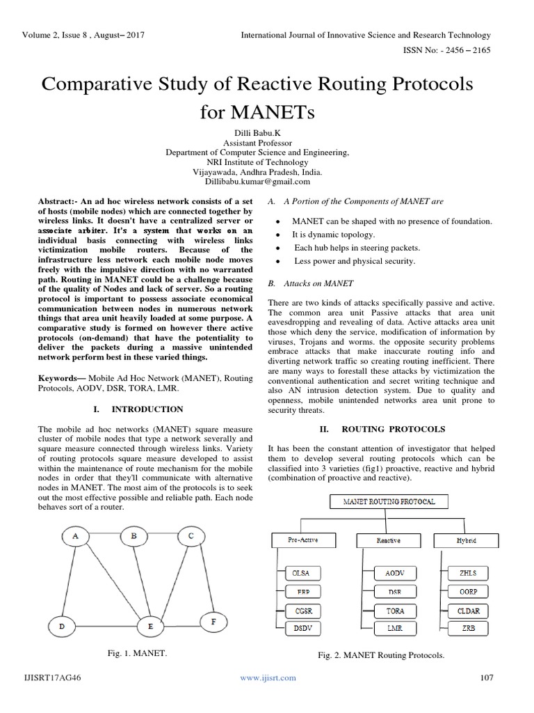 Comparative Study of Reactive Routing Protocols 2 | PDF | Routing | Wireless Ad Hoc Network