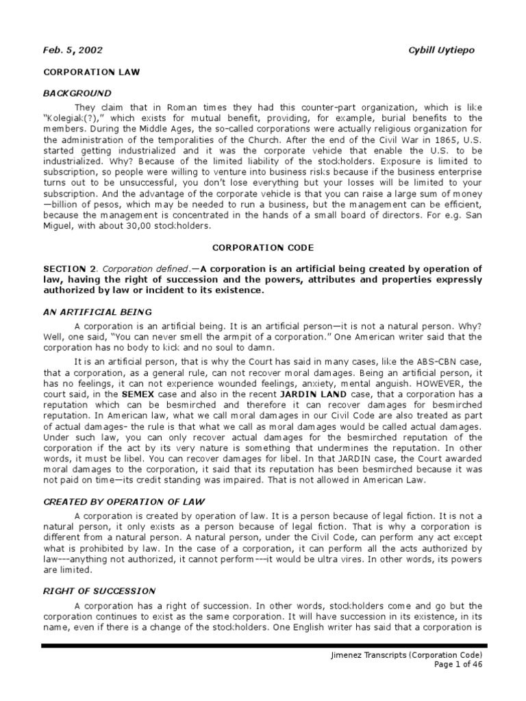 Transcript Corporation (01) Ust | PDF | Preferred Stock | Stocks