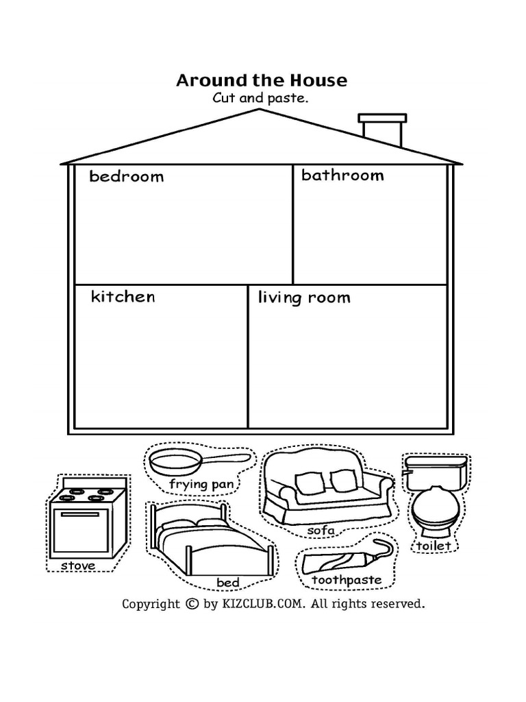 Worksheet House For Children | PDF