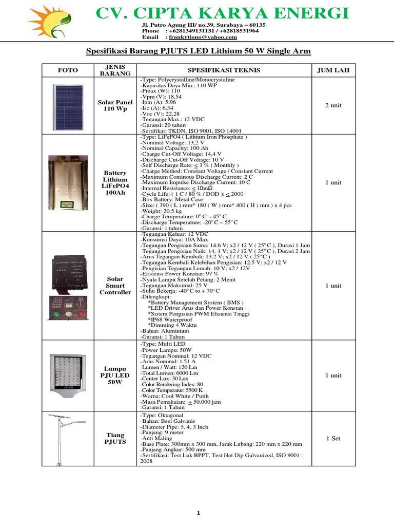RAB PJUTS Lithium 50 W PDF | PDF