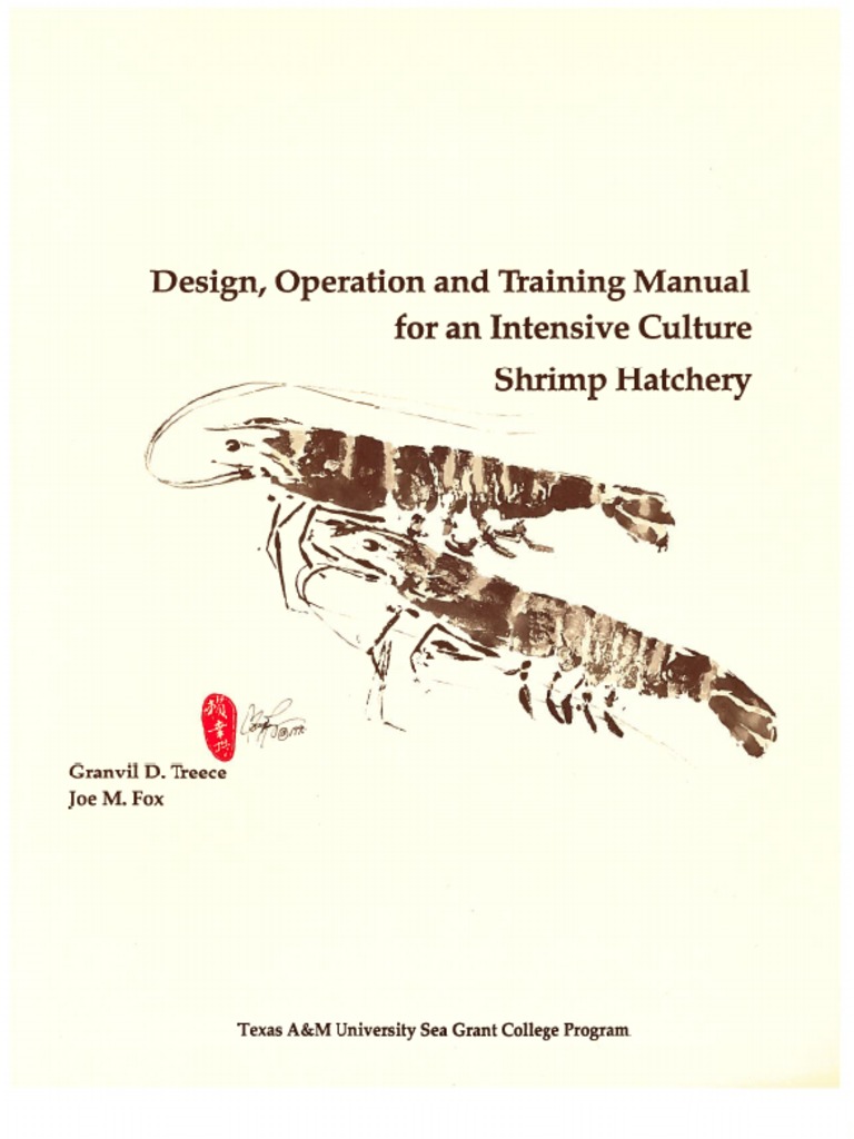 Design Operation and Training Manual For An Intensive Culture Shrimp ...