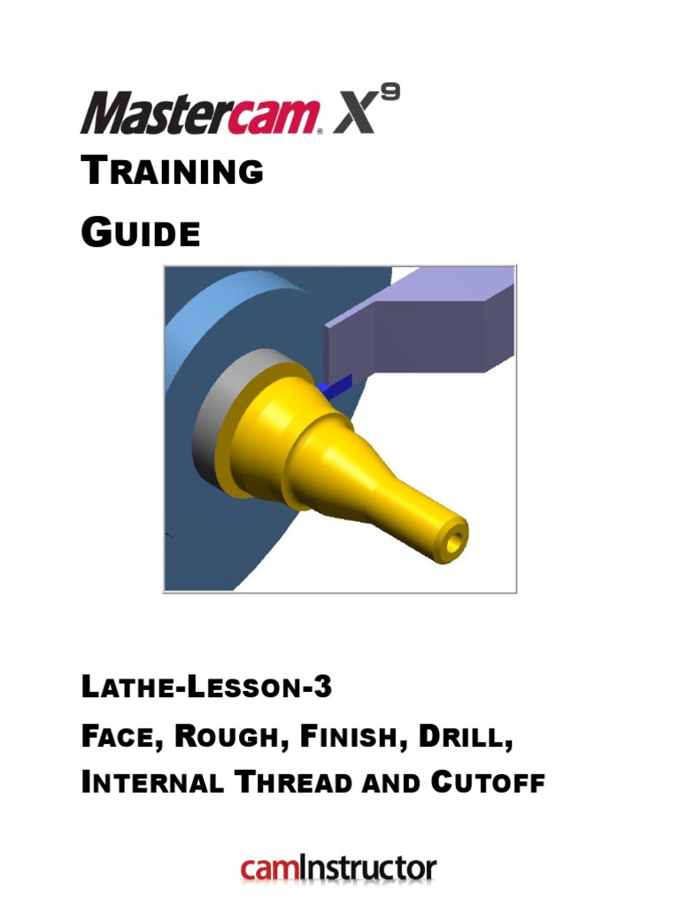 Mastercam Lathe Lesson 3 Guide | PDF | Machine Tool | Icon (Computing)