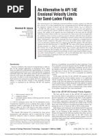 Erosional Velocity | PDF | Corrosion | Fluid Dynamics