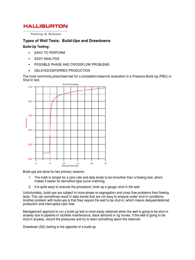 Types of Well Tests | PDF | Petroleum Reservoir | Nature