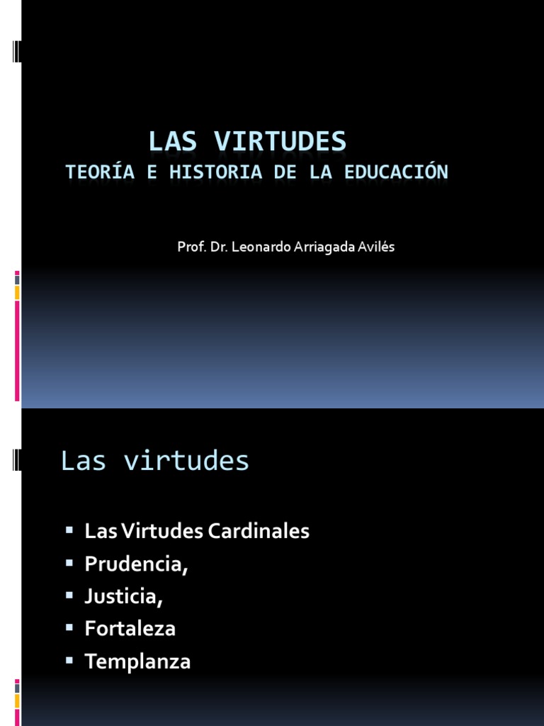 Virtudes Cardinales: Prudencia, Justicia y Fortaleza | PDF | Prudencia ...