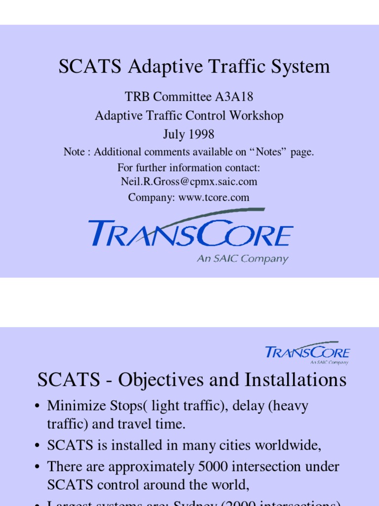 Scats | PDF | Graphical User Interfaces | Traffic