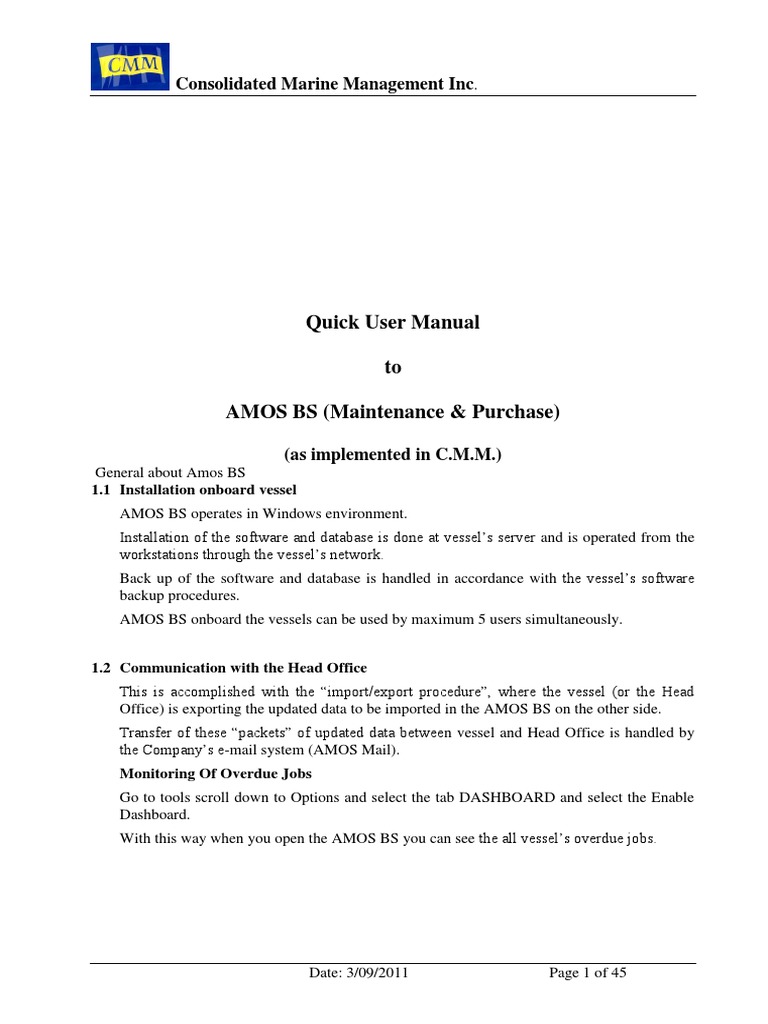 Amos MP User Manual | PDF | Menu (Computing) | Inventory