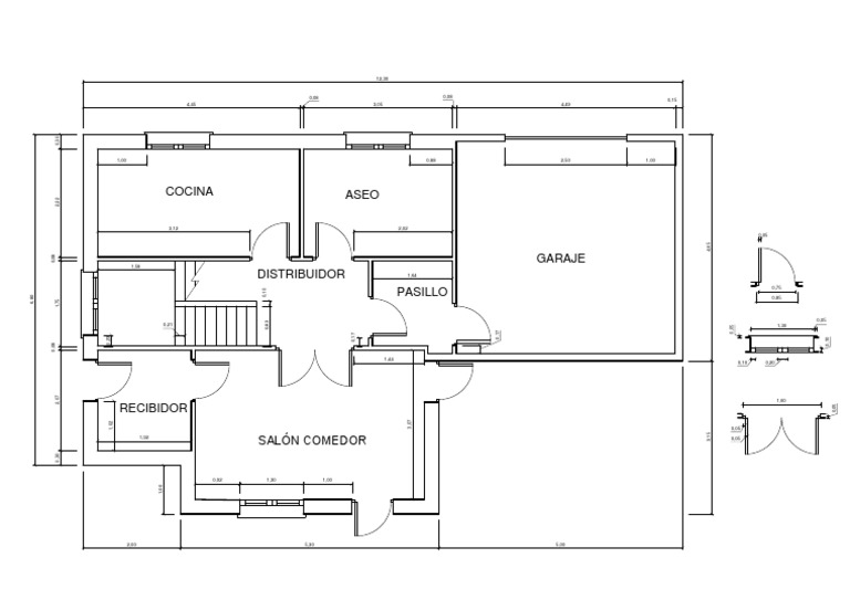 Plano Casa Con Cotas PDF | PDF