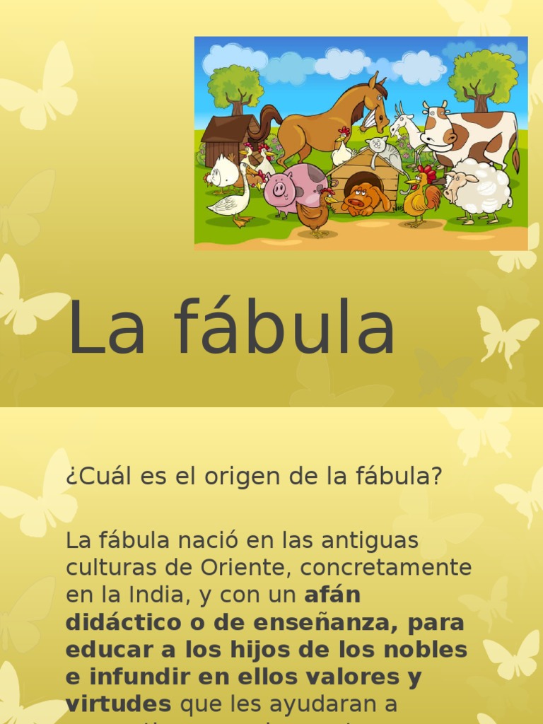 Origen y definición de la fábula | PDF | Ficción general