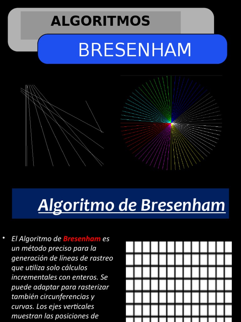 ALGORITMOS Bresenham | PDF | Monitor de computadora | Algoritmos