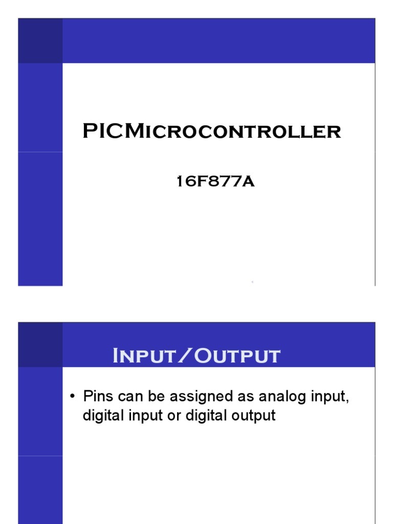 Flowcode PICmicro 16F877A | PDF | Input/Output | Areas Of Computer Science