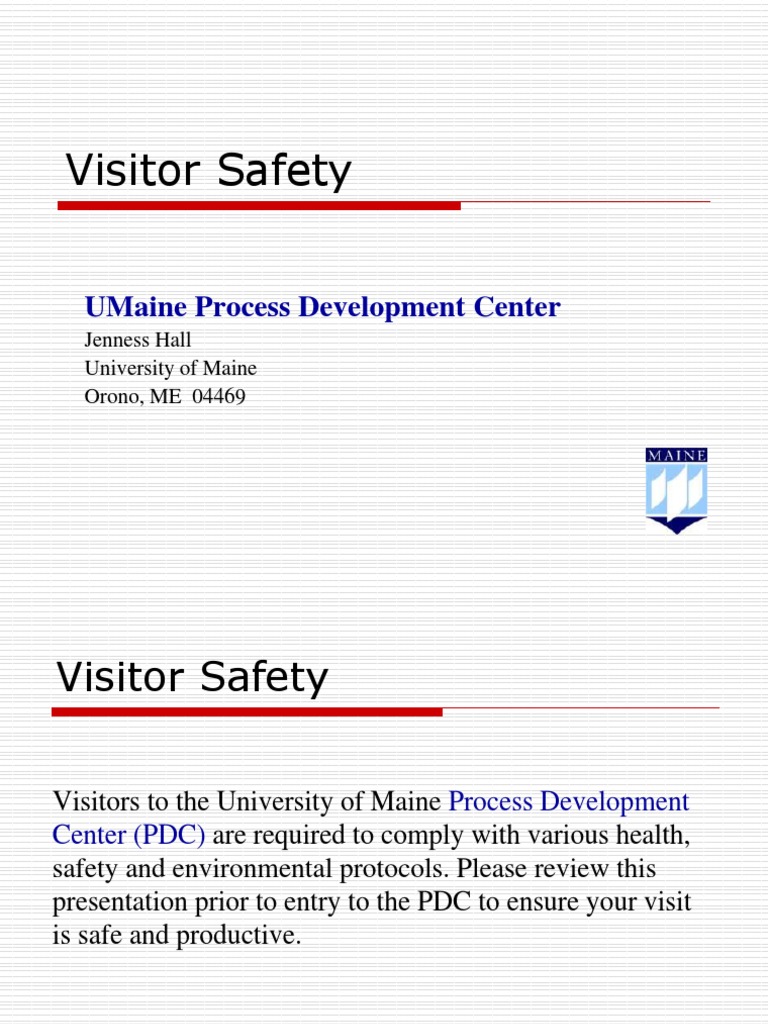 Visitor Safety and Agreement 20121 | PDF | Prevention | Safety